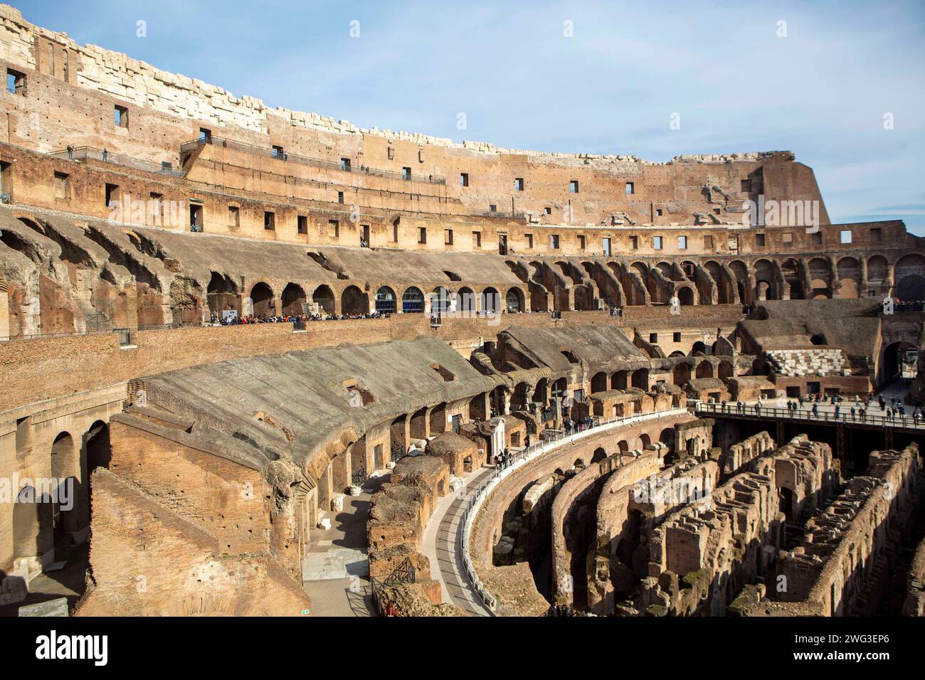 Das Kolosseum in Rom Italien ist das größte der im antiken Rom erbauten ...