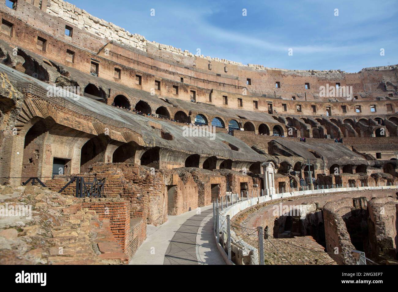 Das Kolosseum in Rom Italien ist das größte der im antiken Rom erbauten ...