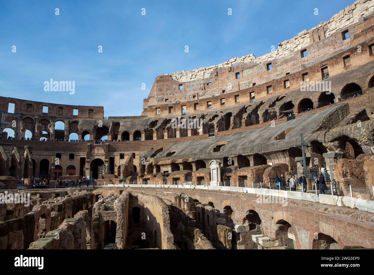 Das Kolosseum in Rom Italien ist das größte der im antiken Rom erbauten ...