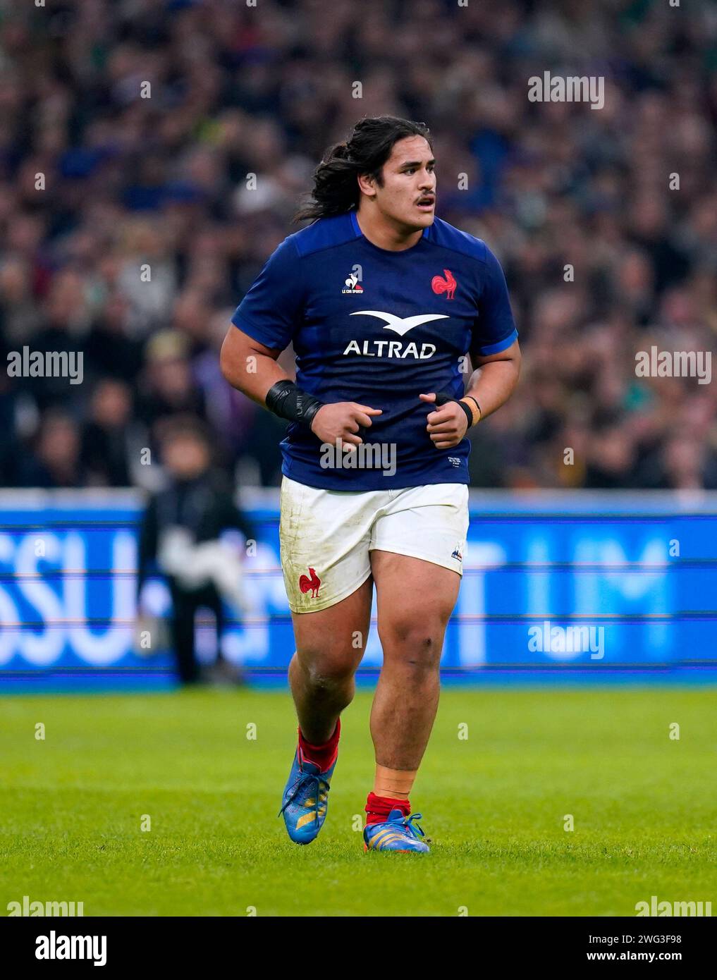 France's Posolo Tuilagi during the Guinness Six Nations match at the ...