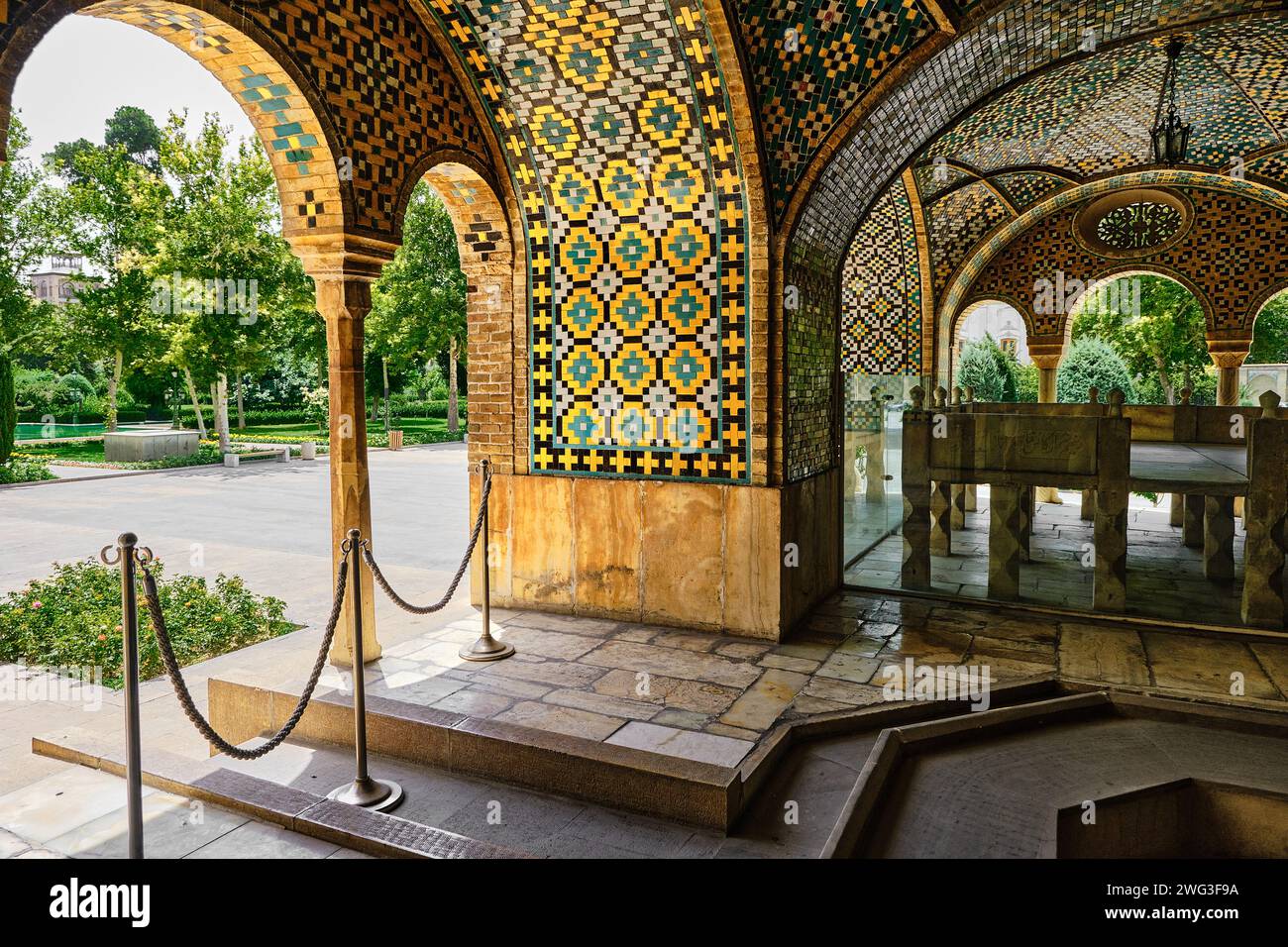 Tehran (Teheran), Iran, 06.24.2023: Reflection at Golestan Palace, iran ...