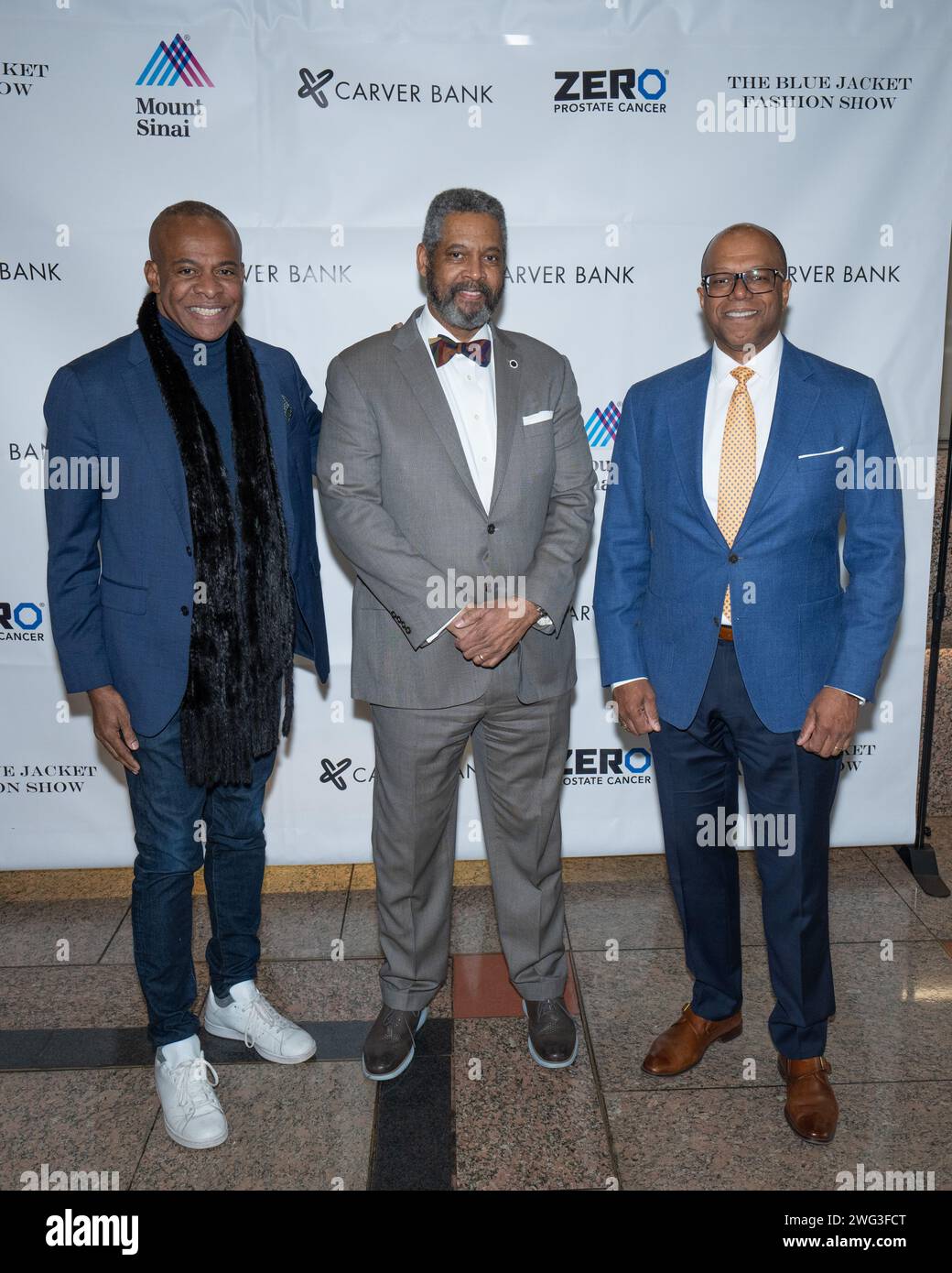 Frederick Anderson, Reg Miller and Craig MacKay attends The Blue Jacket ...