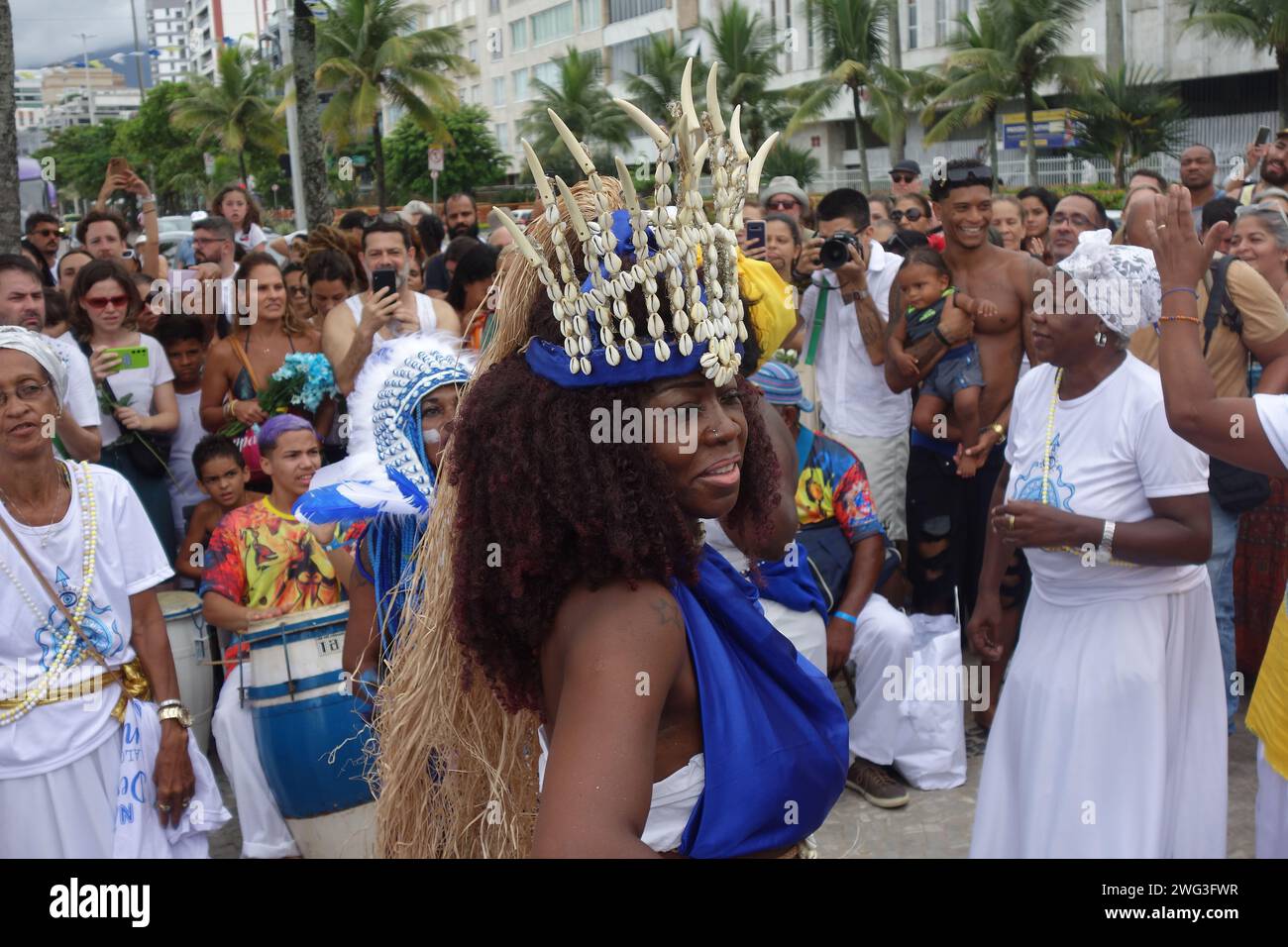 February 2, 2024, Rio De Janeiro, Rio De Janeiro, Brazil: Thousands of ...