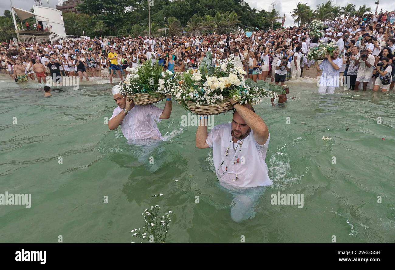 February 2, 2024, Rio De Janeiro, Rio De Janeiro, Brazil: Thousands of ...