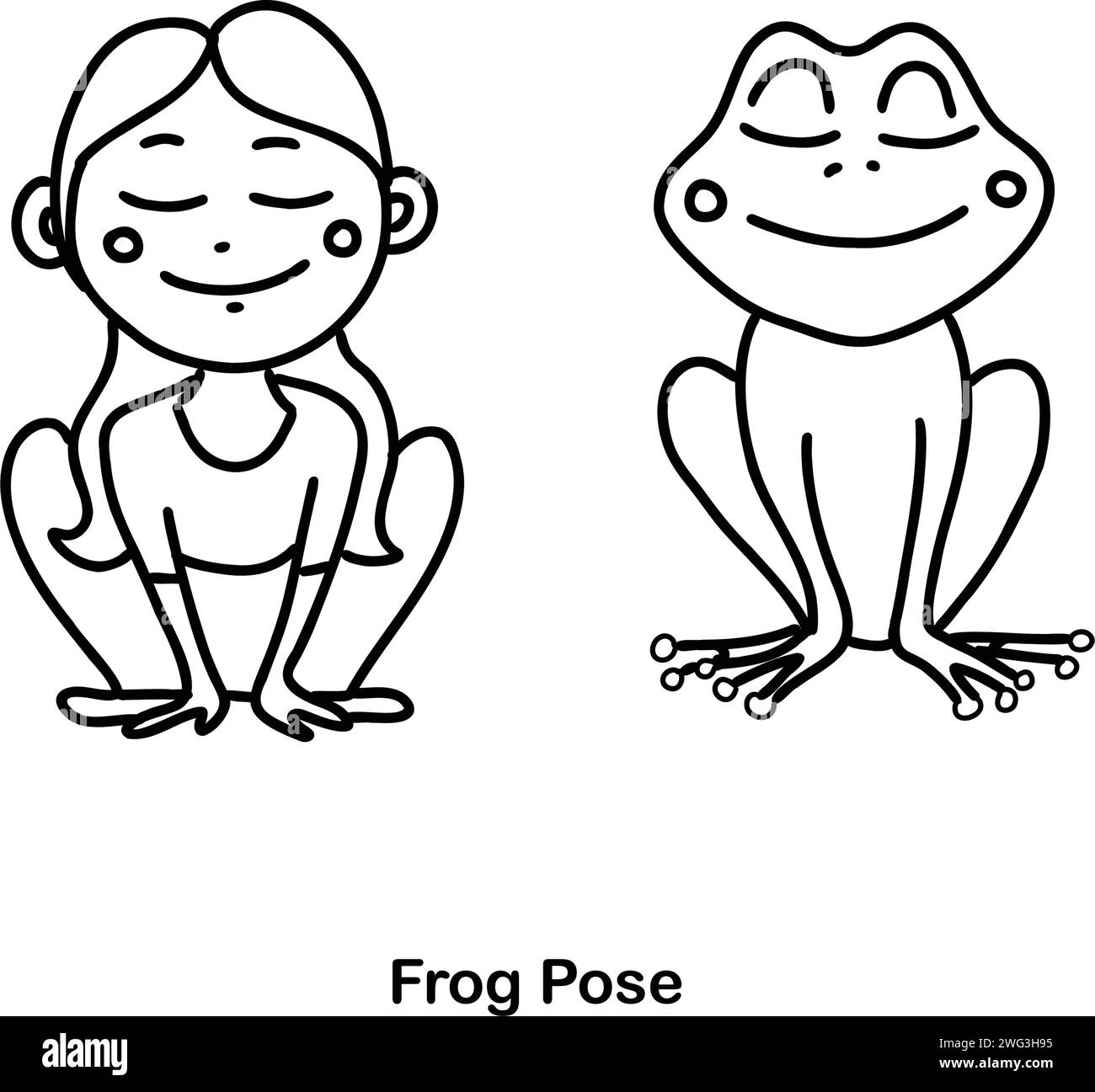 Yoga frog pose hi-res stock photography and images - Alamy