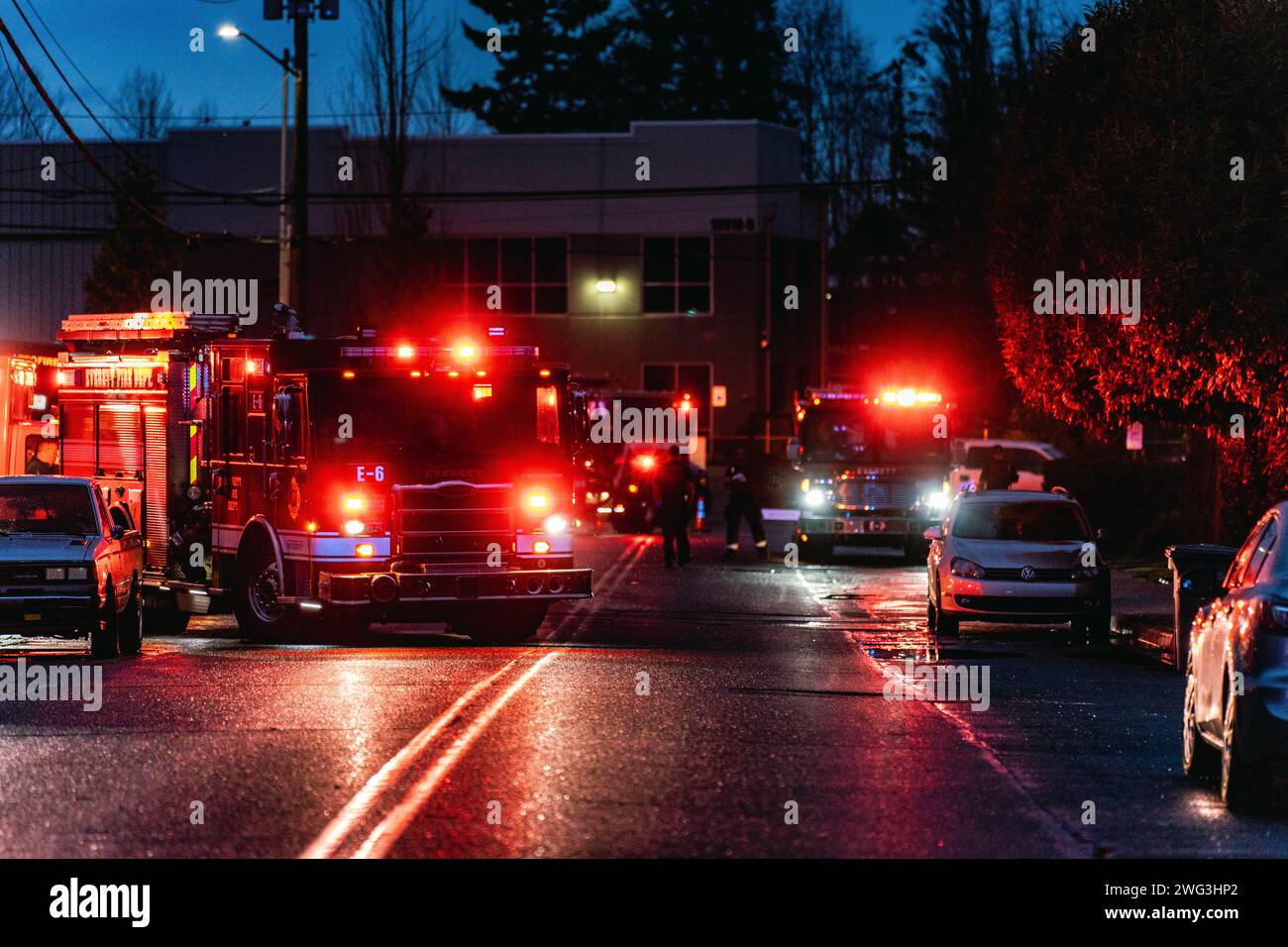 Everett, United States. 31st Jan, 2024. At the location of a reported ...