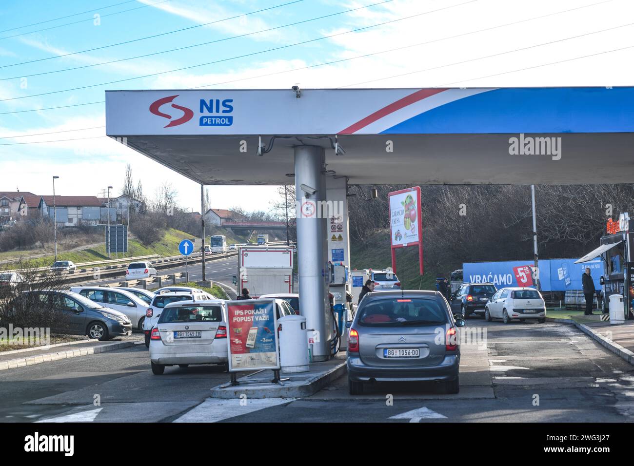 NIS Petrol gas station. Belgrade, Serbia Stock Photo - Alamy