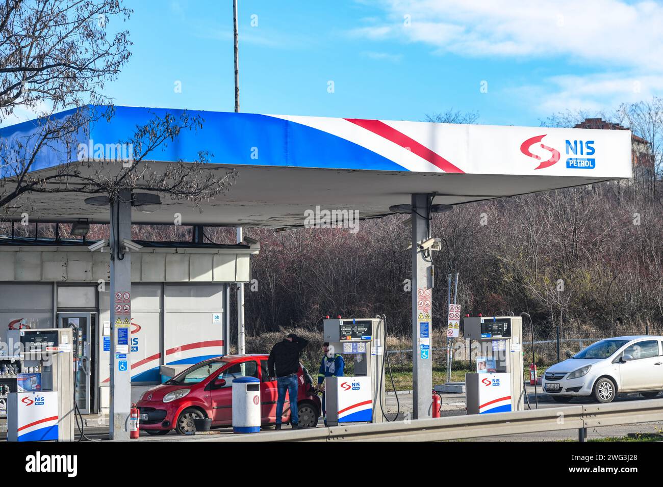 NIS Petrol gas station. Belgrade, Serbia Stock Photo - Alamy