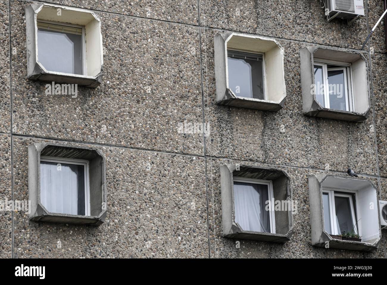 New Belgrade: block 28, “Televizorka” (TV Building), Serbia Stock Photo ...