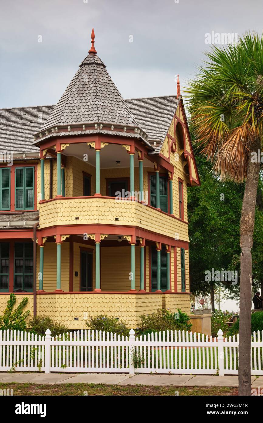 The historic Pritchard House in downtown Titusville, Florida, USA Stock ...