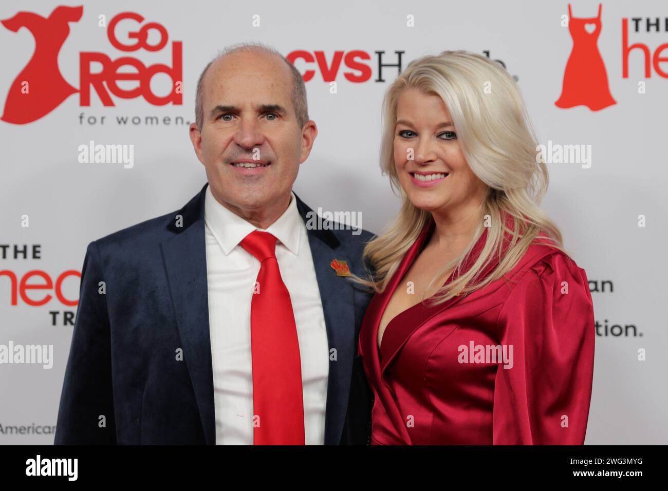 Lincoln Center, New York, USA, January 31, 2024 - Bill Baumann and Tara Mitchell during the Red ...