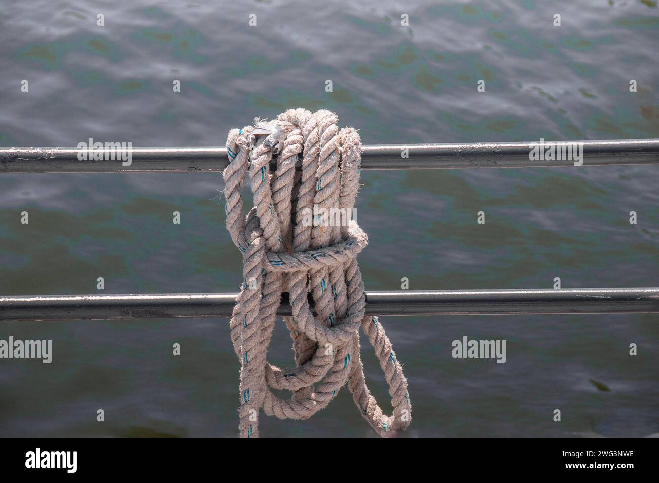 Rope handrail hi-res stock photography and images - Alamy