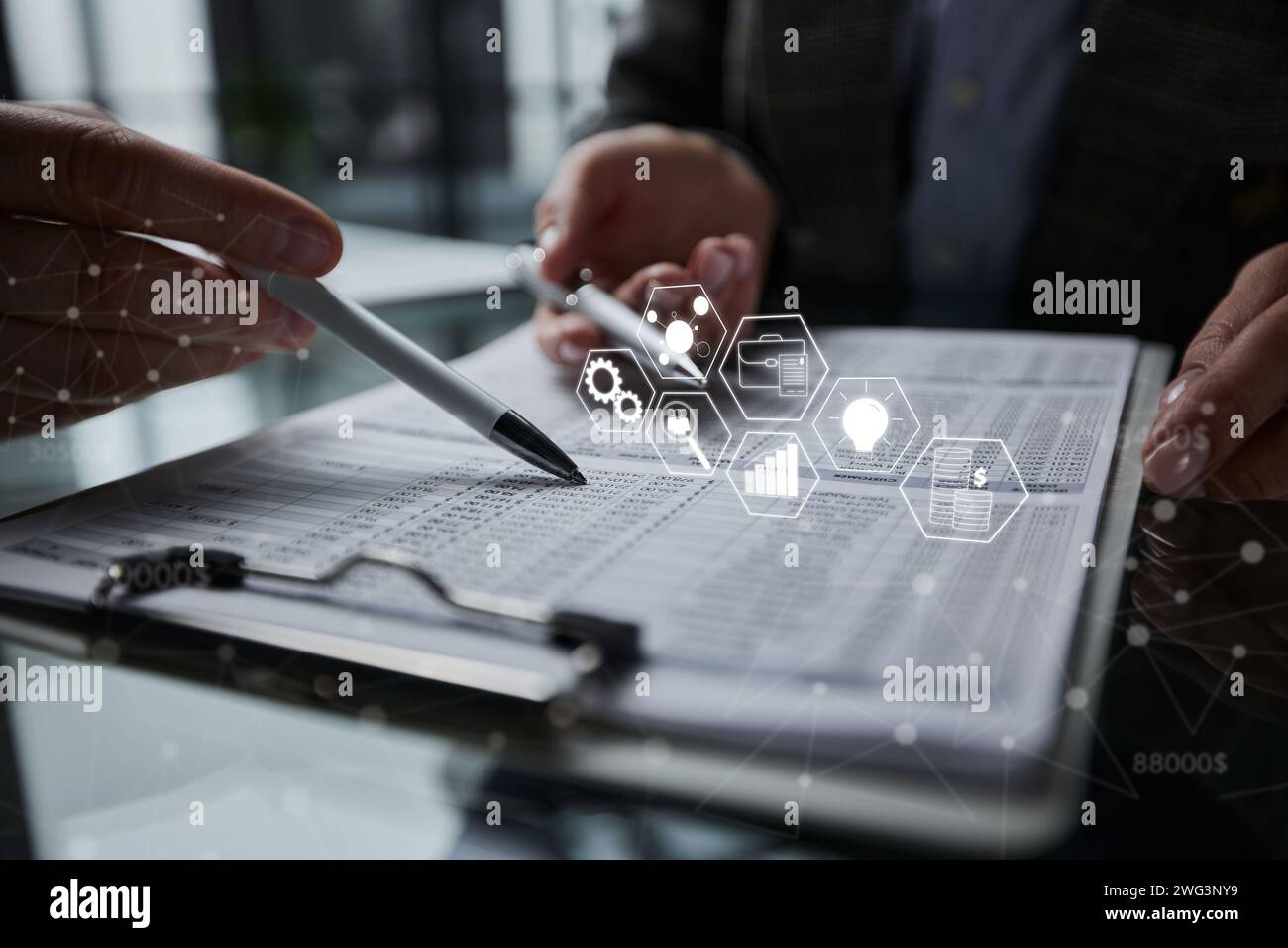 completing a business company personal information checklist form Stock ...