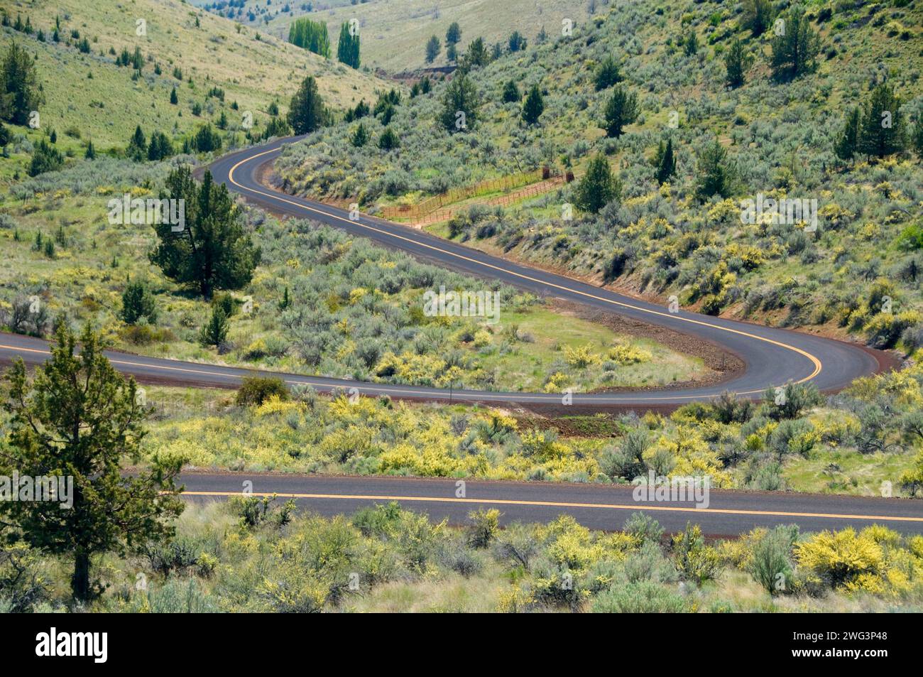 Byway curves, Wasco County, Journey through Time National Scenic Byway ...