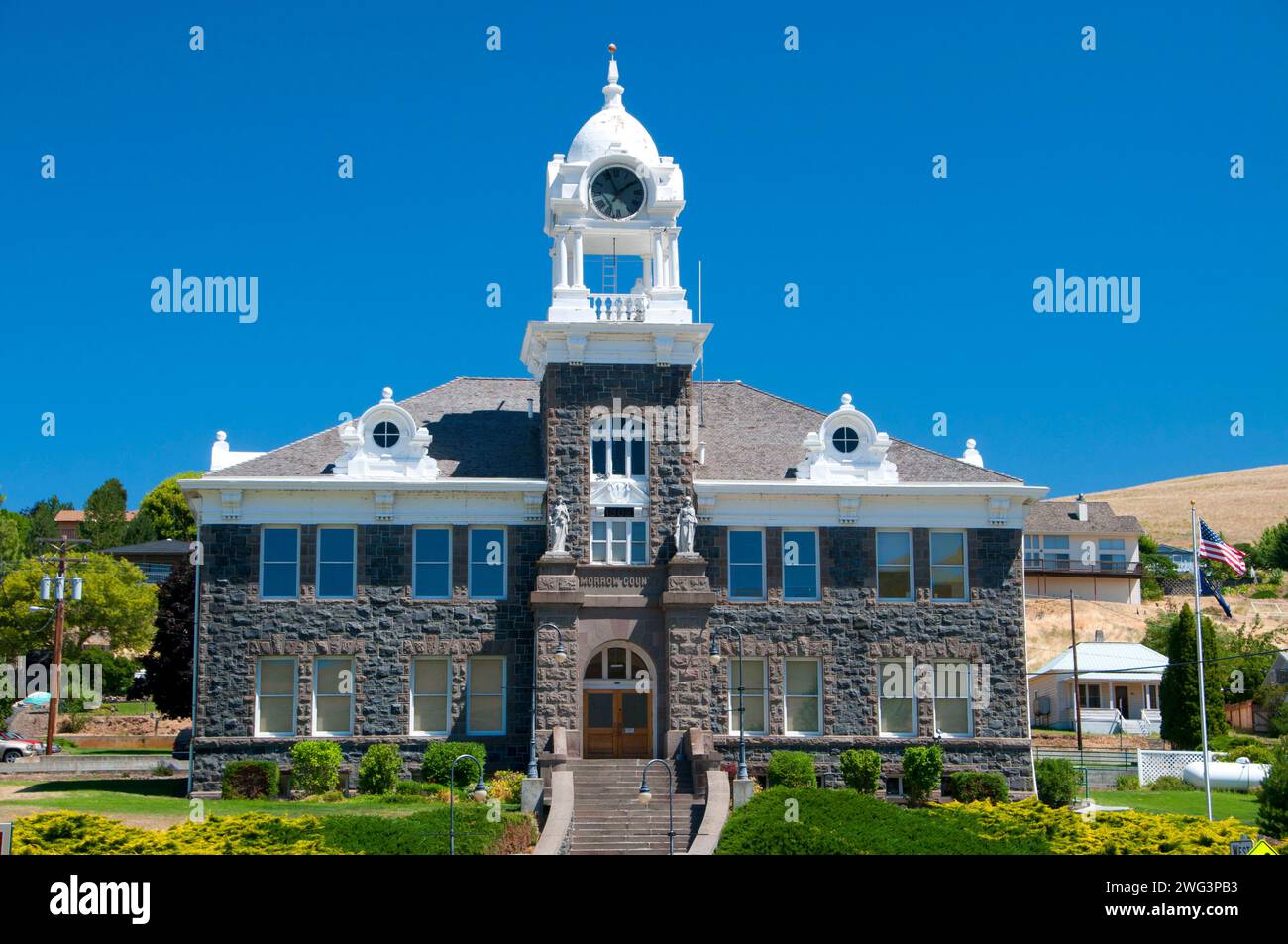 Courthouse, Blue Mountain National Scenic Byway, Heppner, Oregon Stock ...