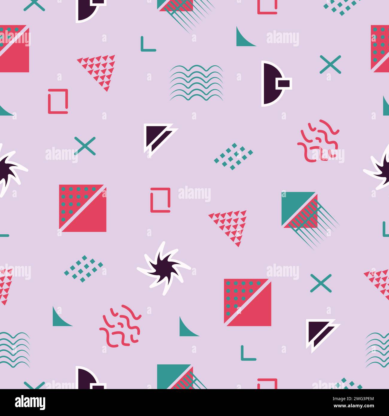 Bright geometric shapes background seamless Stock Vector Images - Alamy