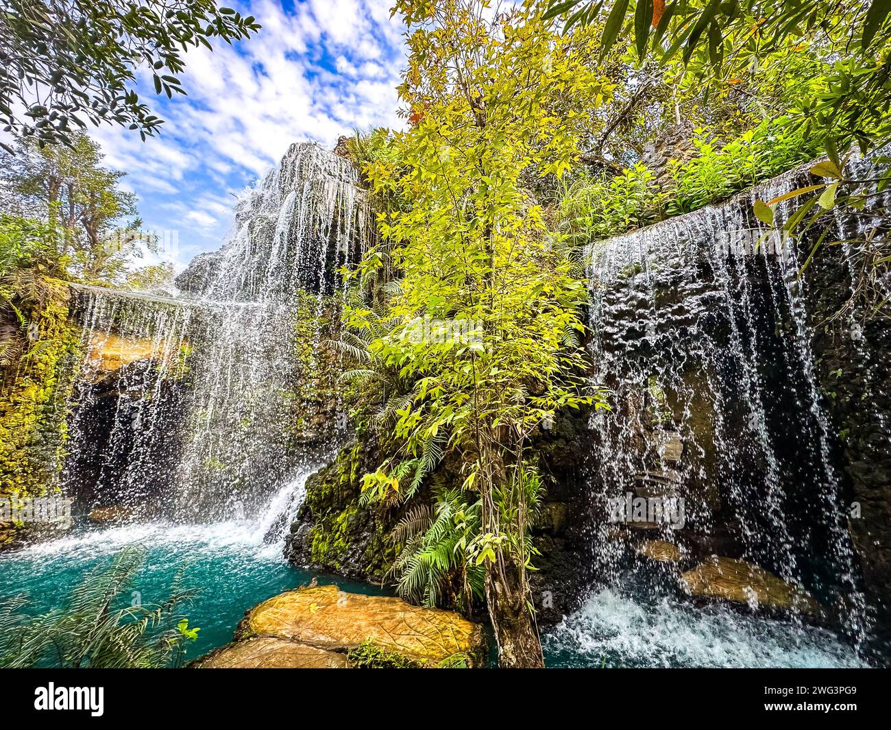 Dantewada land of angels waterfall park in Mae Taeng, Chiang Mai, Thailand Stock Photo - Alamy