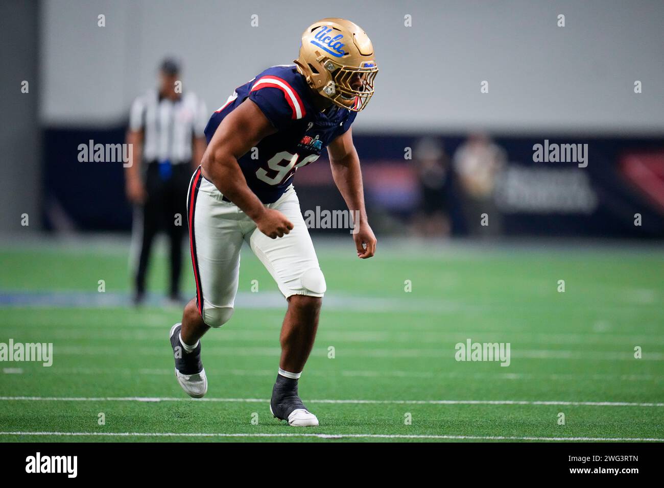 West's Gabriel Murphy, of UCLA, participates in the East West Shrine ...