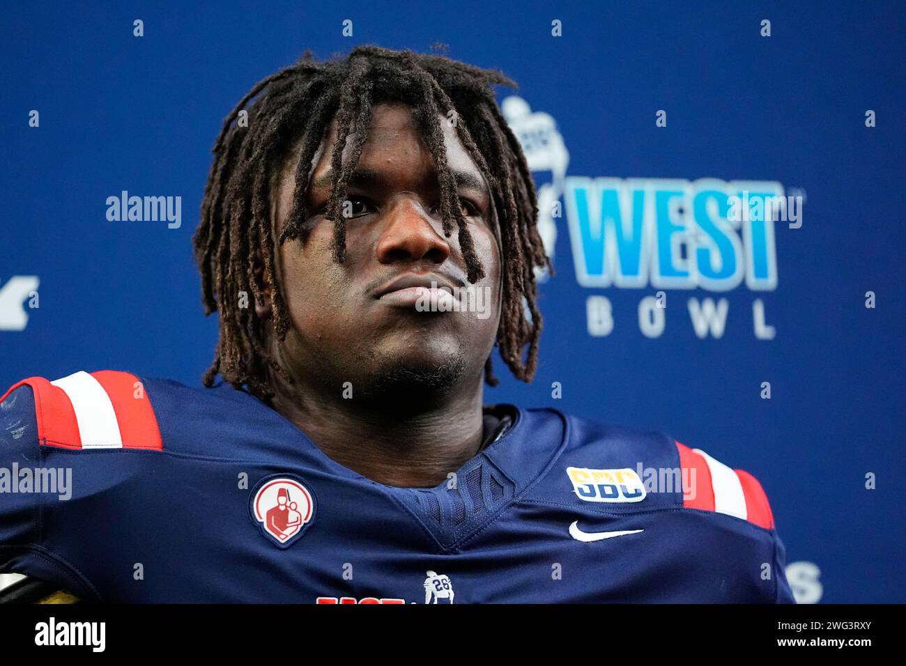 West's Frank Gore Jr., of Southern Miss, participates in the East West ...