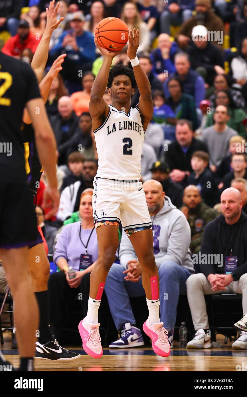 SOMERSET, NJ - FEBRUARY 01: Jerry Easter II #2 of La Lumiere School ...