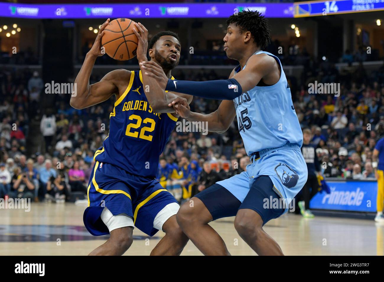 Golden State Warriors forward Andrew Wiggins (22) handles the ball ...