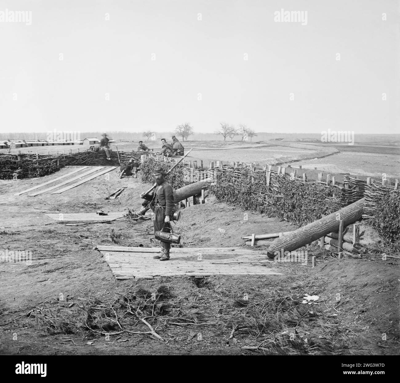 "Quaker guns" (logs used as ruses to imitate cannons) in former ...