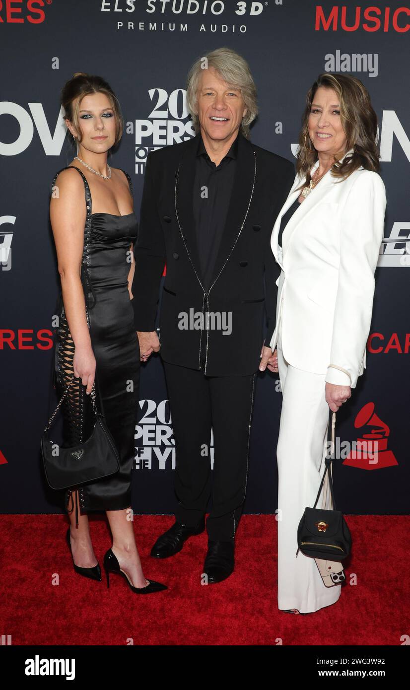 Los Angeles, Ca. 02nd Feb, 2024. Stephanie Rose Bongiovi, Jon Bon Jovi ...