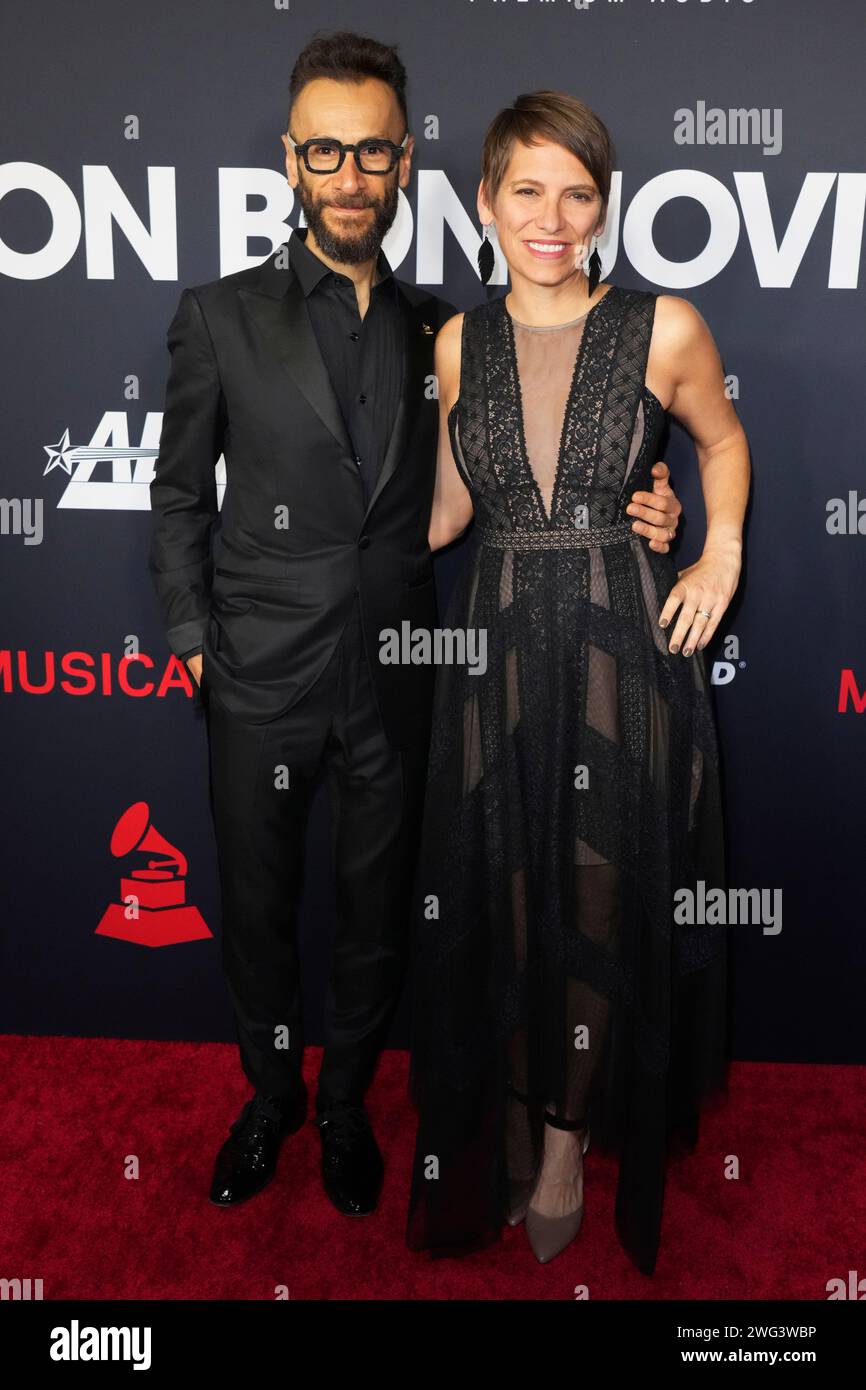 Panos A. Panay, left, and Kimberly Panay arrive at MusiCares Person of ...