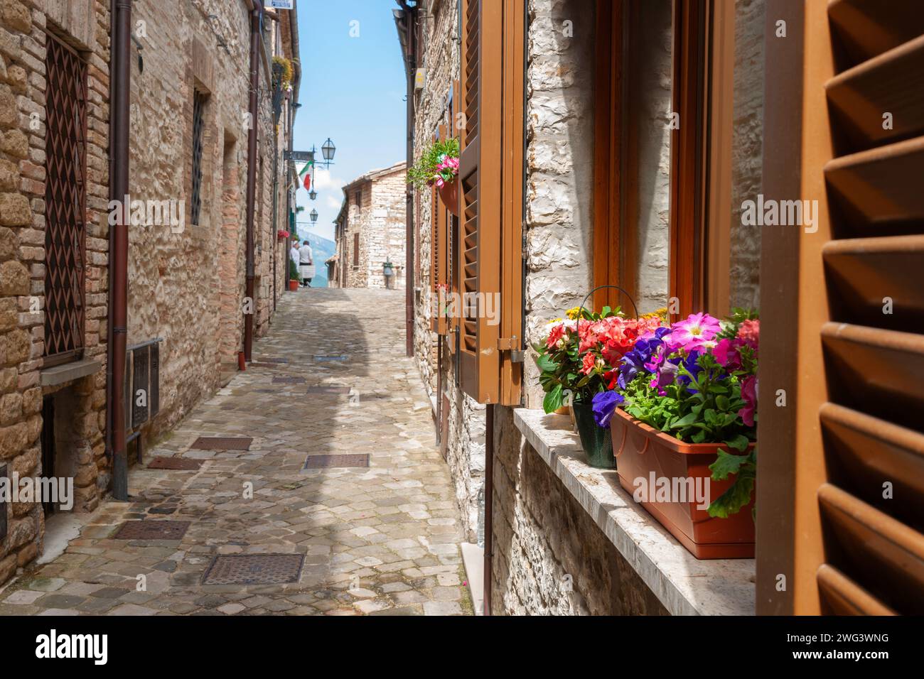 Typical italian side street hi-res stock photography and images - Alamy