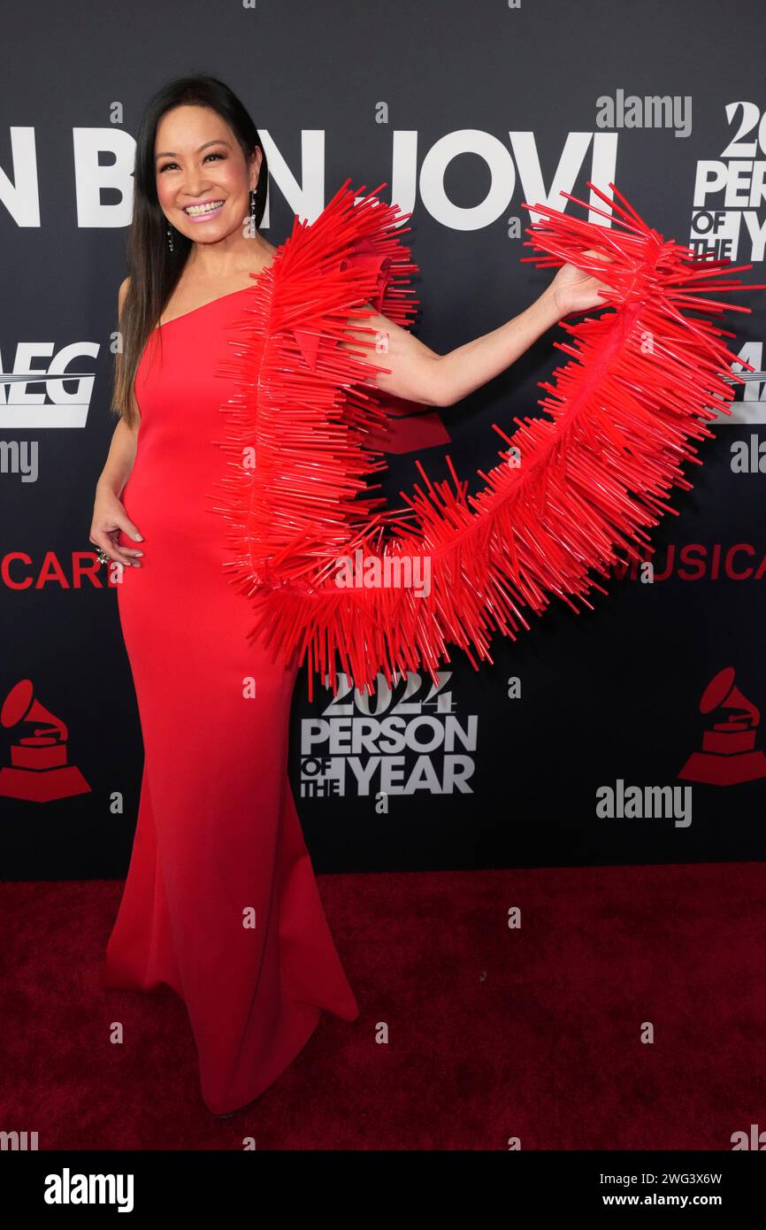 Jennifer Su arrives at MusiCares Person of the Year honoring Jon Bon ...