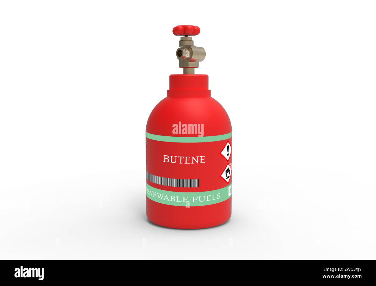 Canister of butene gas Stock Photo - Alamy