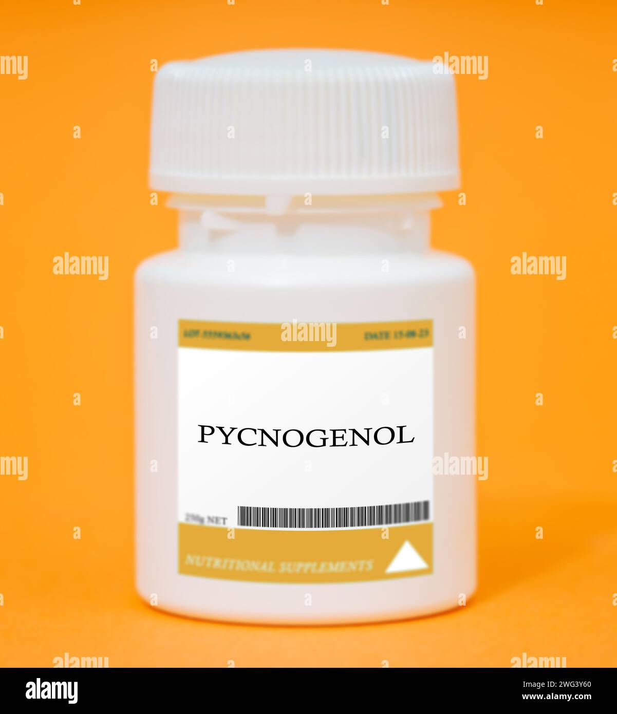 Container of pycnogenol Stock Photo - Alamy