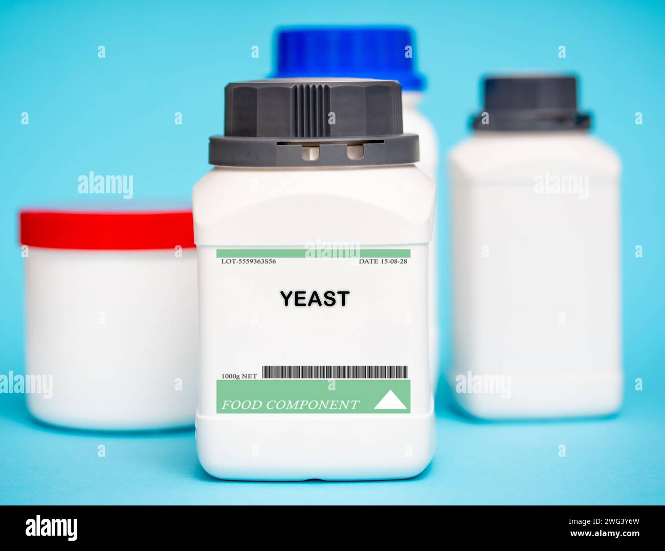 Container of yeast Stock Photo - Alamy