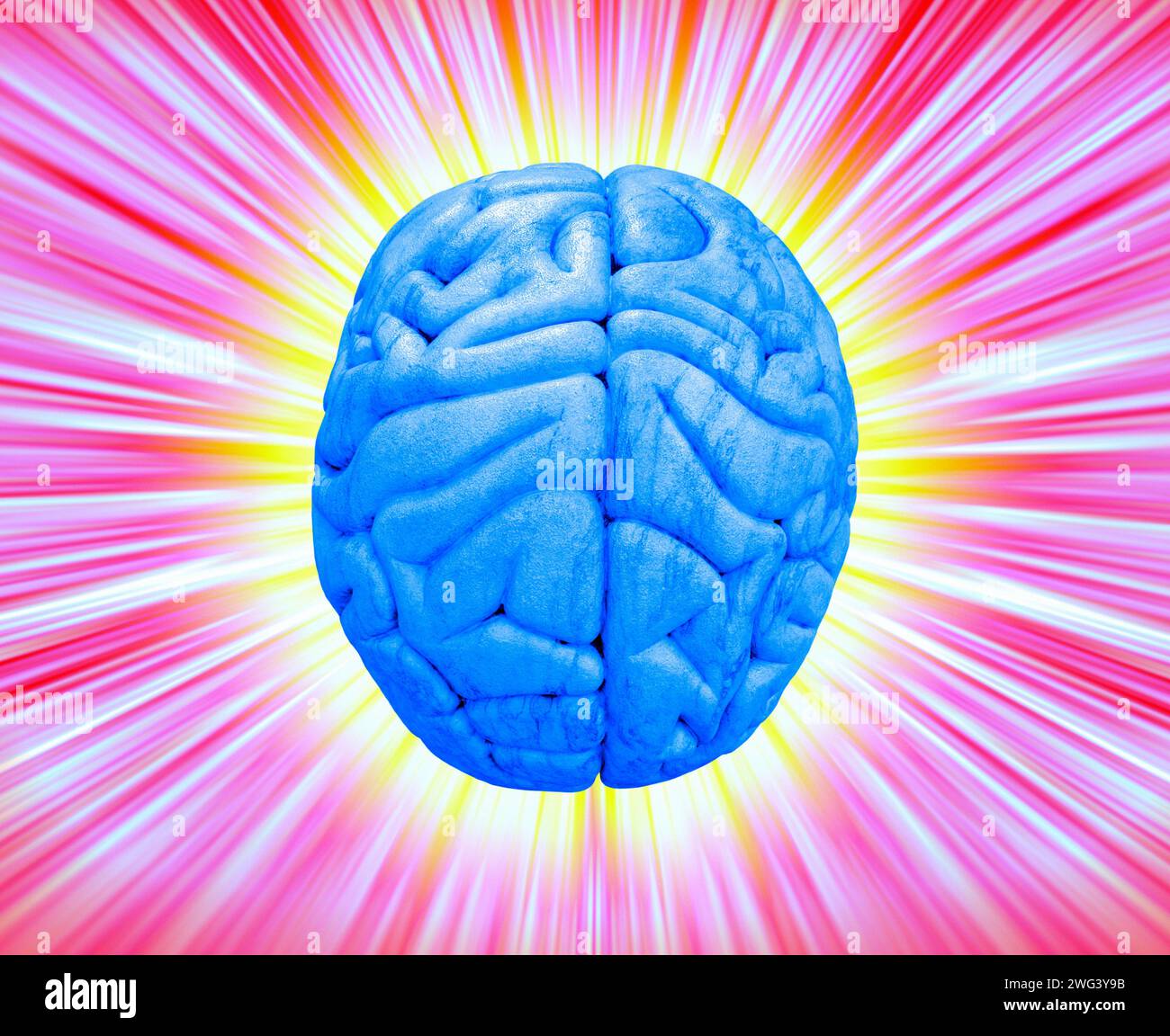 Brain activity, conceptual illustration Stock Photo - Alamy