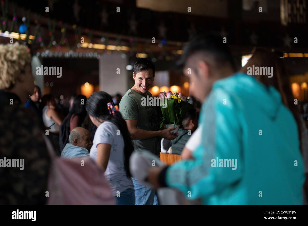 News anchor Guillermo Barraza attends a Mass at the Basilica of ...