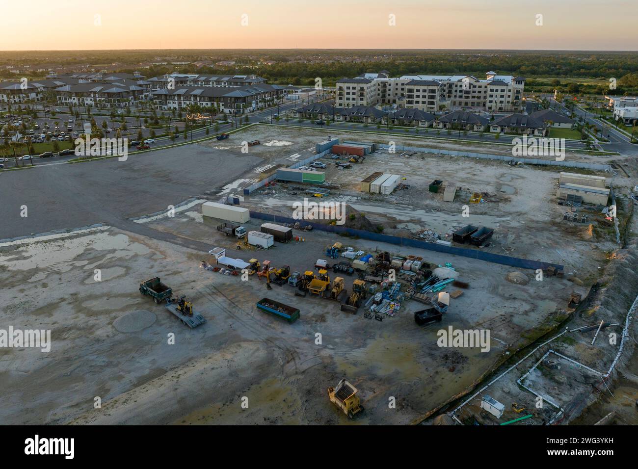 Aerial site plan of housing estate hi-res stock photography and images ...