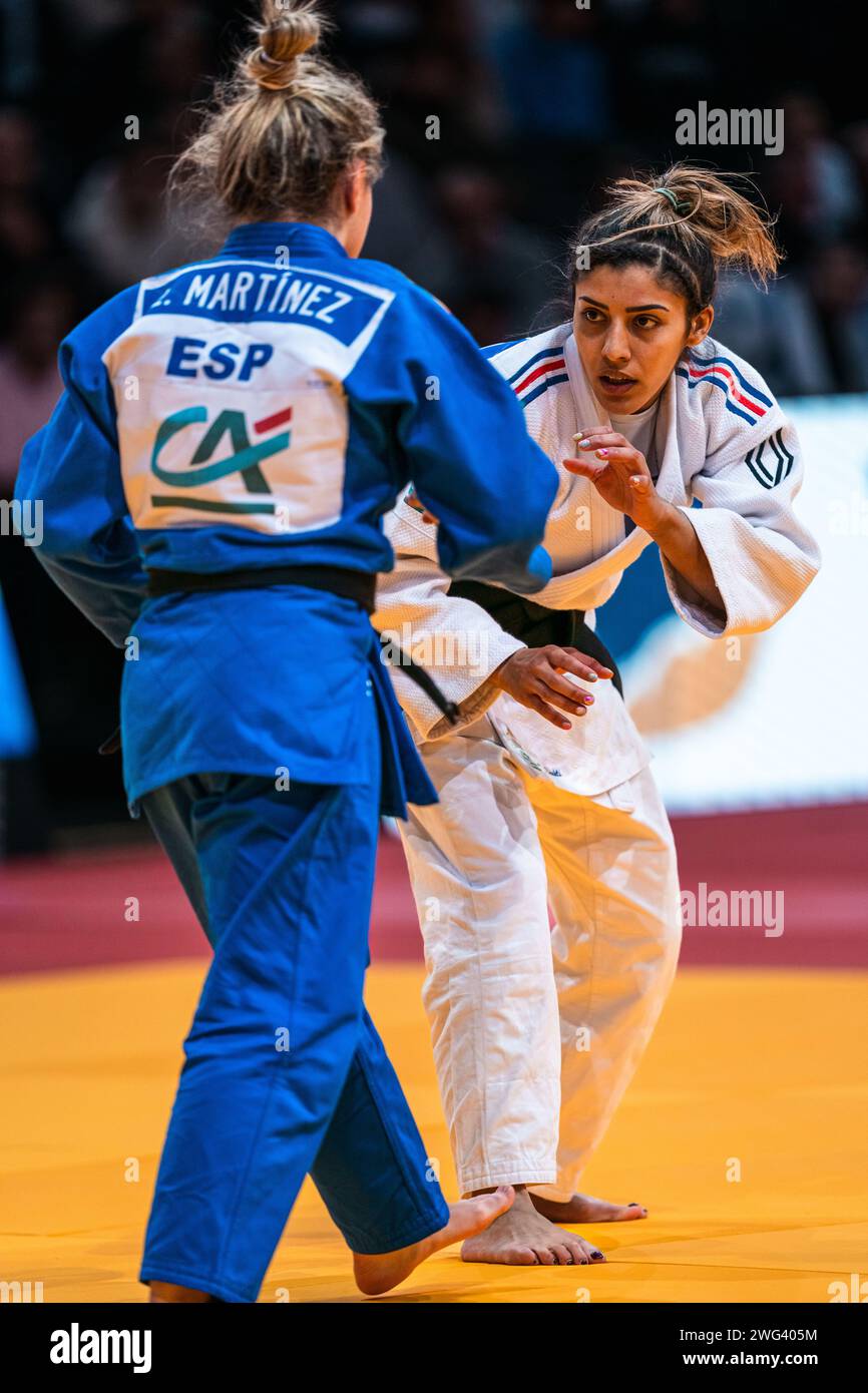 Shirine BOUKLI (FRA) against Laura MARTINEZ ABELENDA (ESP), Semi-Final -48Kg, during the Paris ...