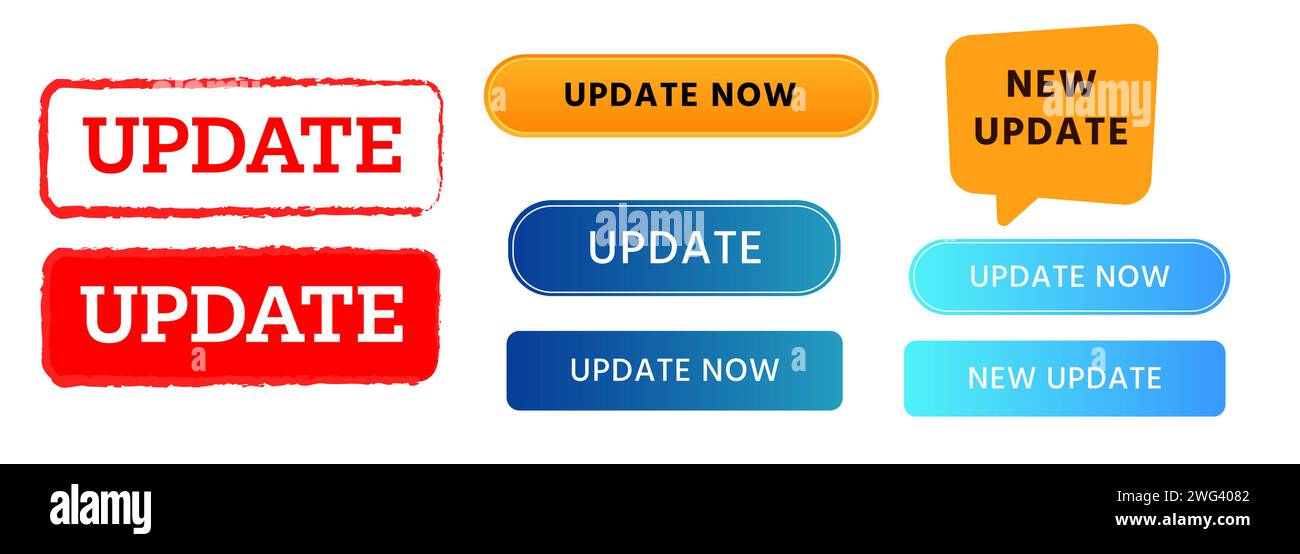 update stamp sticker speech bubble and button upgrade version system ...