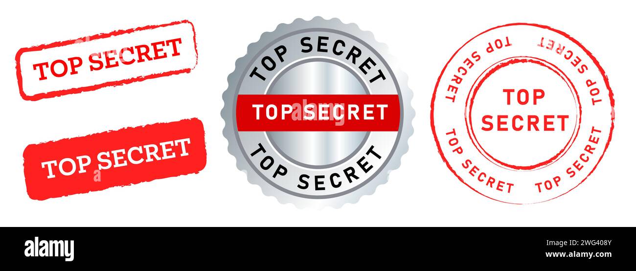 top secret rubber stamp seal emblem label sticker sign restricted ...