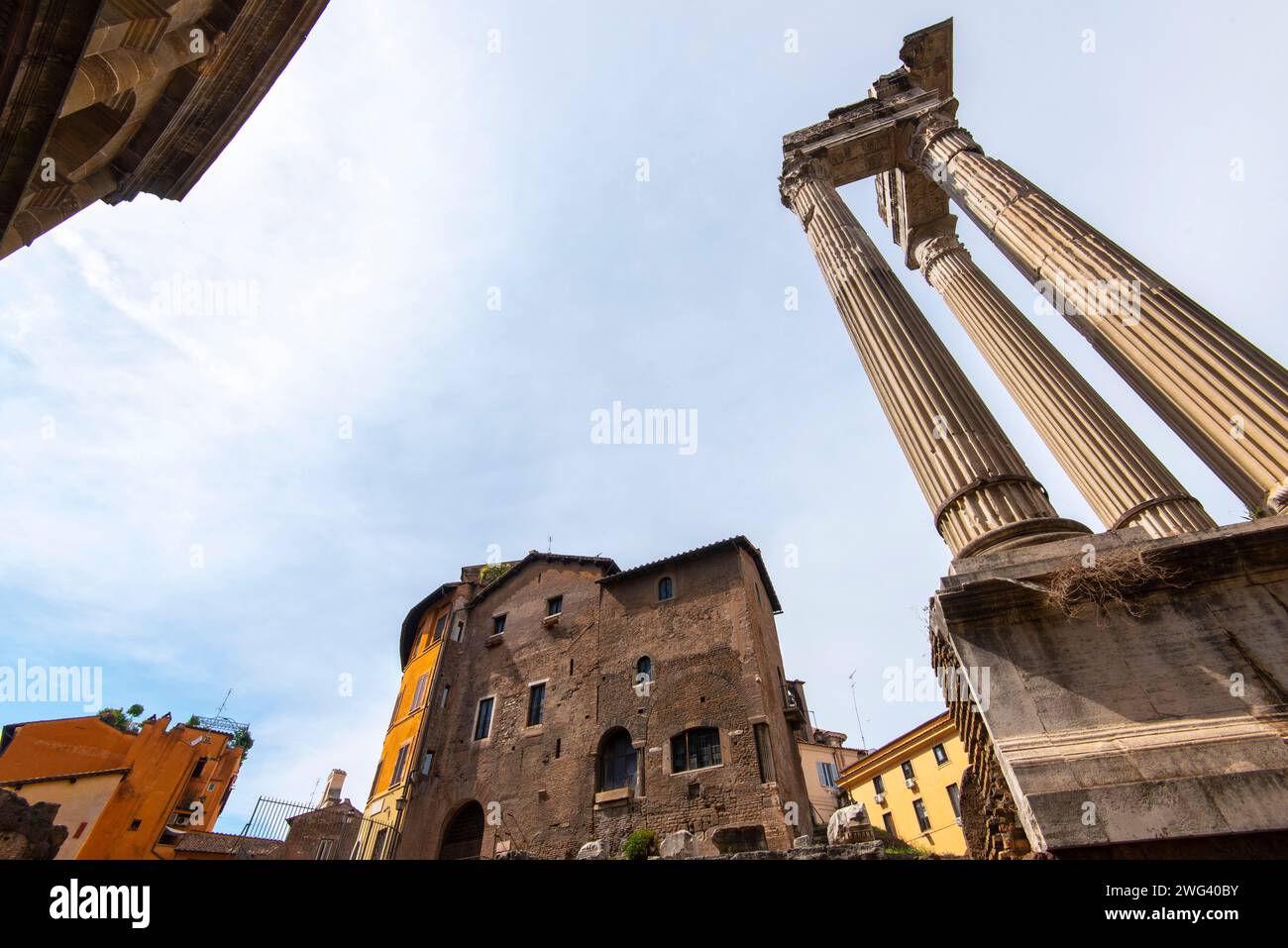 Temples of Apollo Sosiano and Bellona - Rome - Italy Stock Photo - Alamy