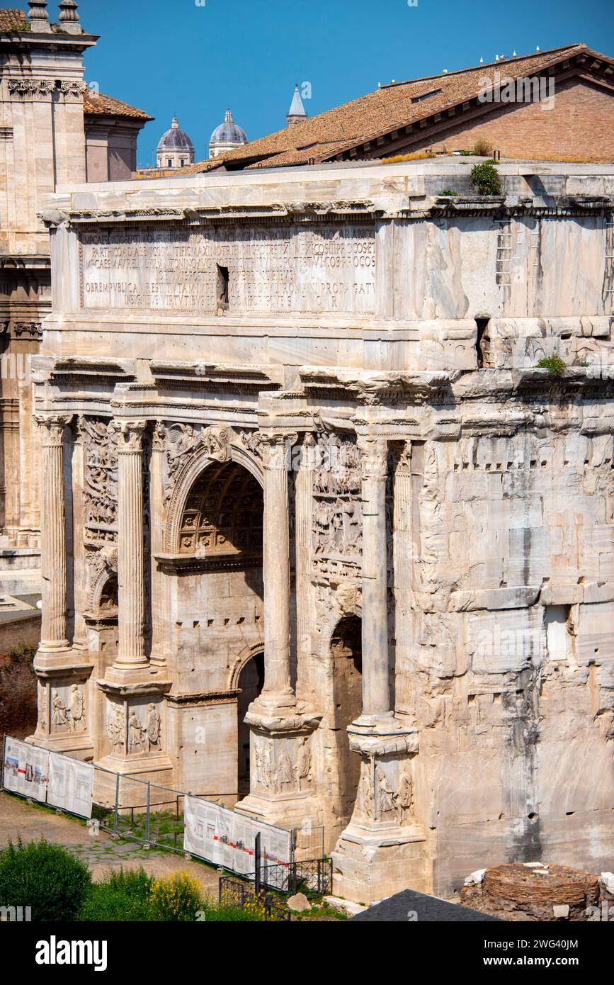 Septimius Severus Arch - Roman Forum - Italy Stock Photo - Alamy