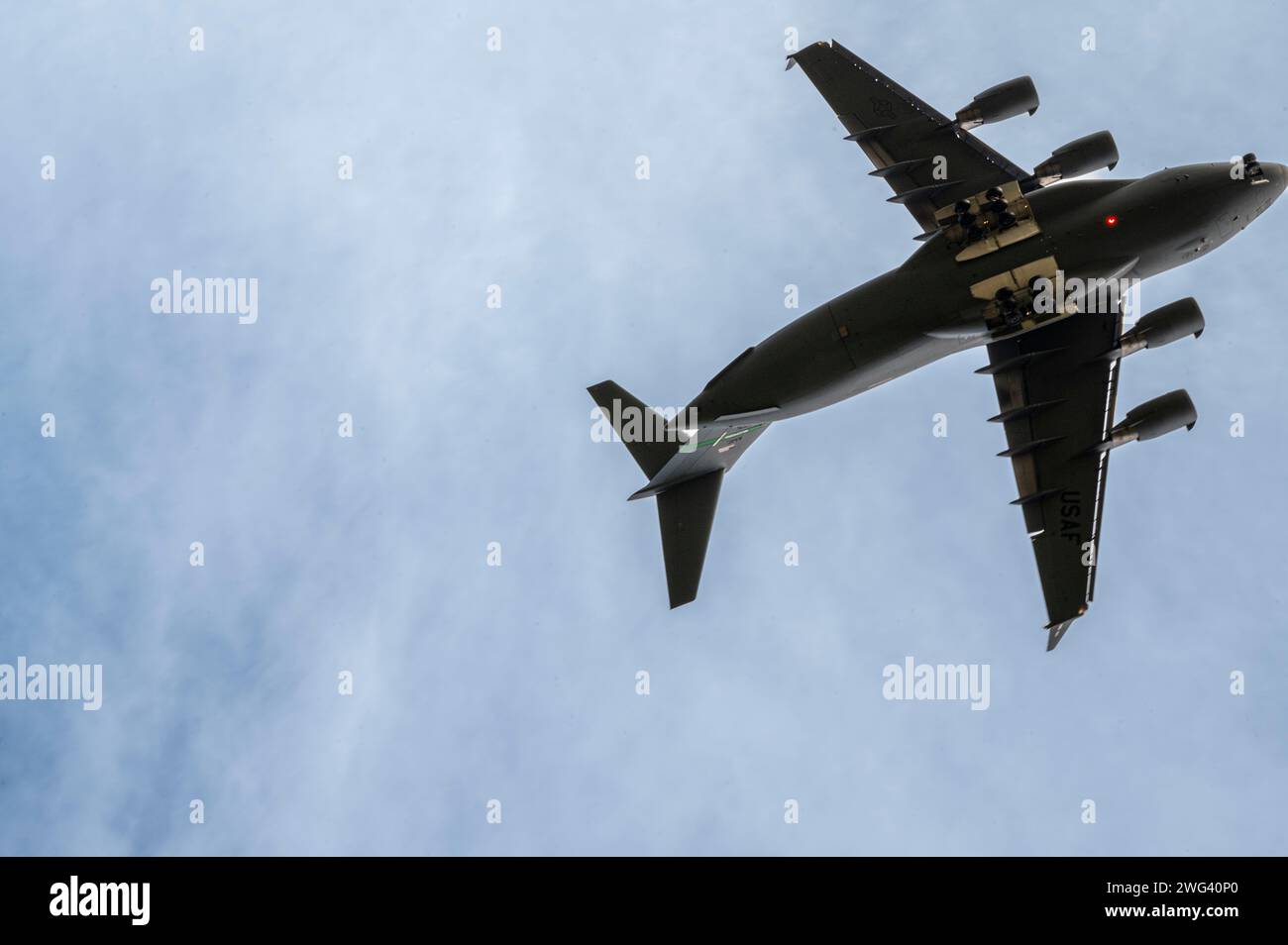 A U.S. Air Force C-17 Globemaster III from the 62d Airlift Wing, takes ...