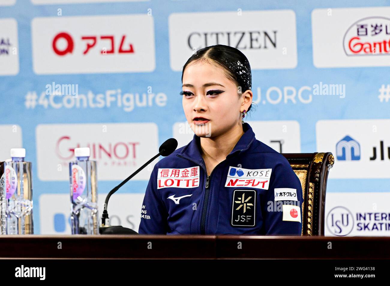 Rinka WATANABE (JPN), third place, at Press Conference, at the ISU Four ...