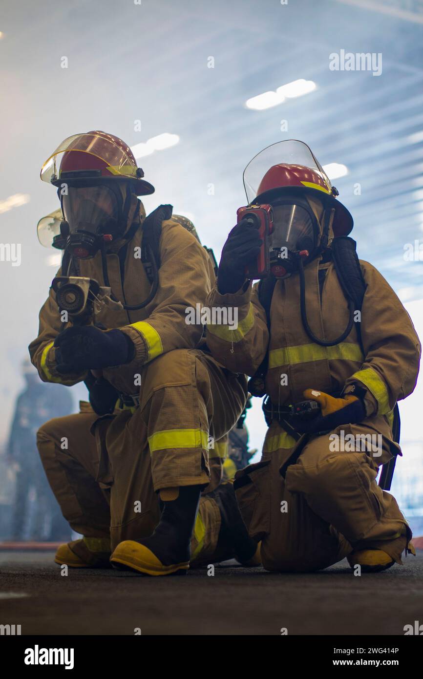 240131-N-VR794-1238 SAN DIEGO (Jan. 31, 2024) – Sailors use a naval ...