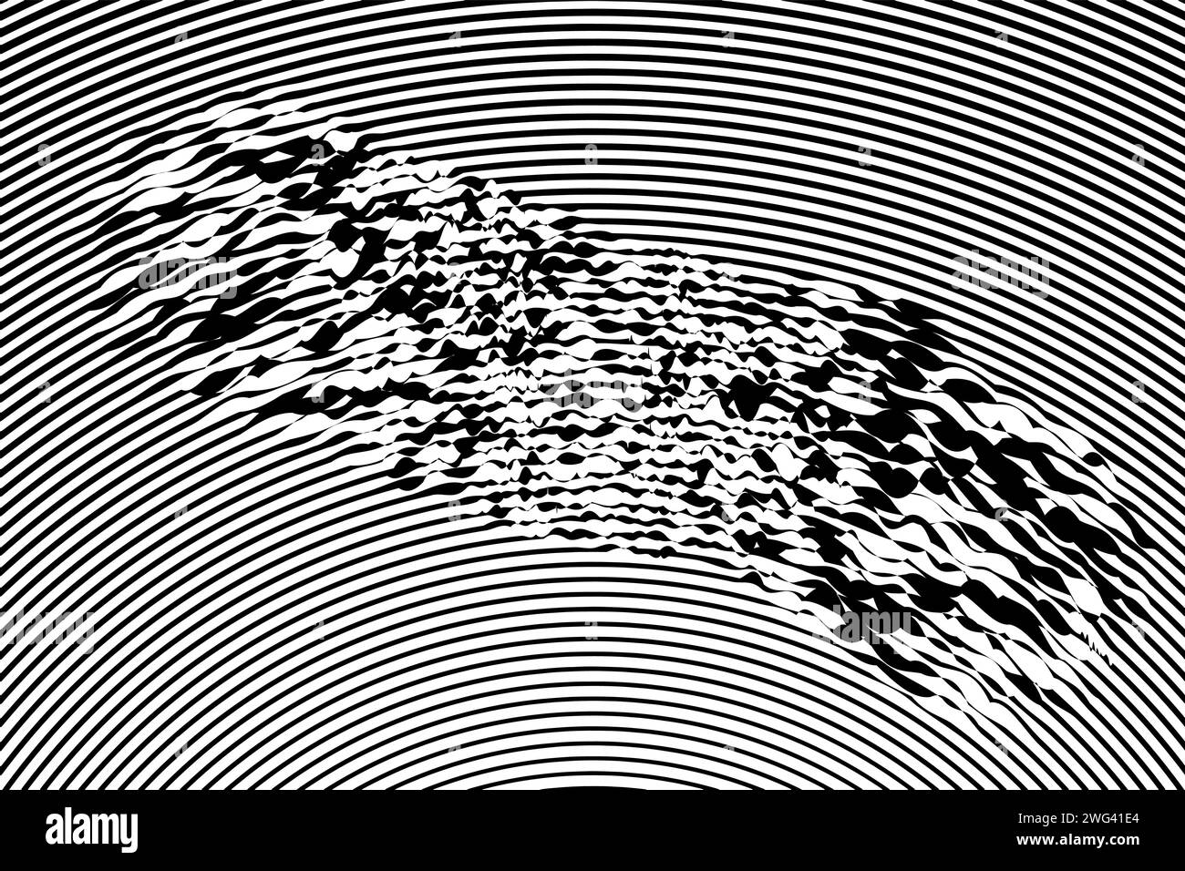 Vector pattern lines waves Black and White Stock Photos & Images - Alamy