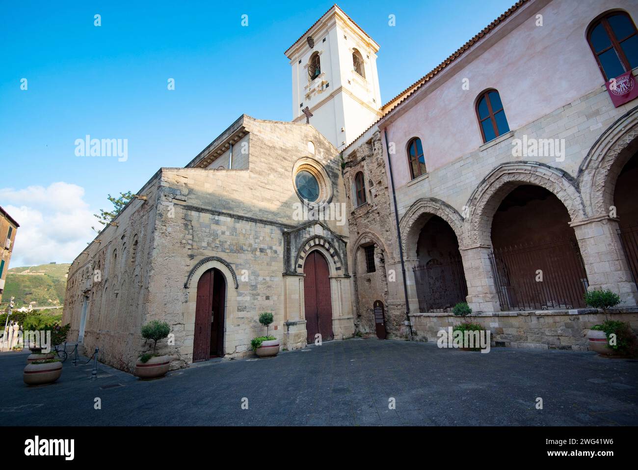 Cathedral of Mary Most Holy of Romania - Tropea - Italy Stock Photo - Alamy