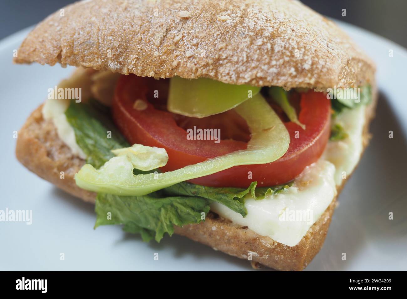hamburger covered with melted cheese Stock Photo - Alamy