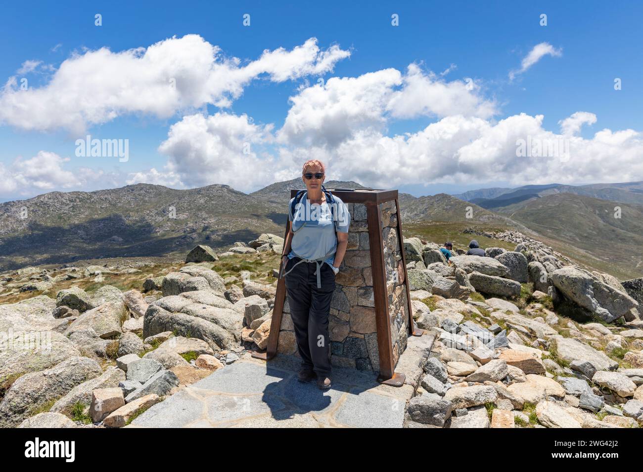 Australia highest mainland point, trig on Mt Kosciusko in Kosciusko ...