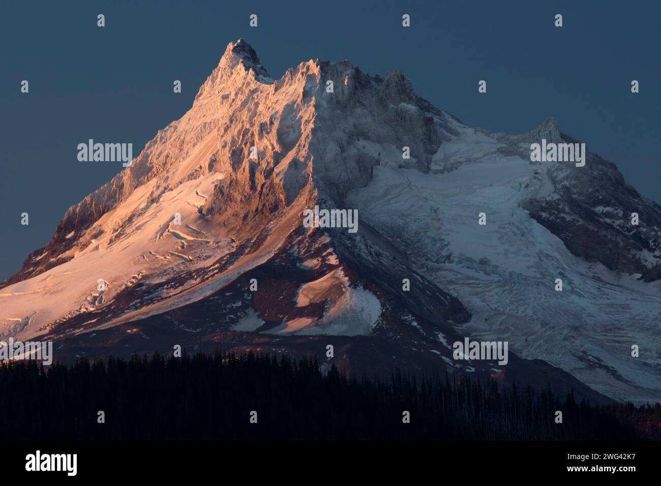 Mount Jefferson from Olallie Lake Trail, Olallie Lake Scenic Area, Mt ...
