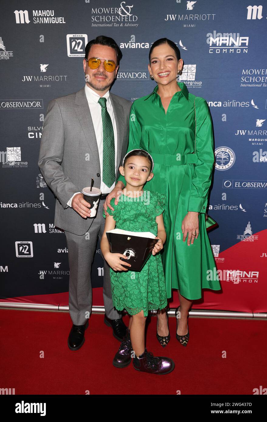 MIAMI, FL-FEB 2: Alessandra Trueba, Arnold Hemkes and Spanish Singer ...